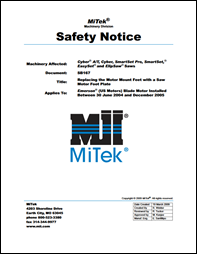 Cutting Equipment - MiTek Canada