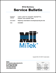 Cutting Equipment - MiTek Canada